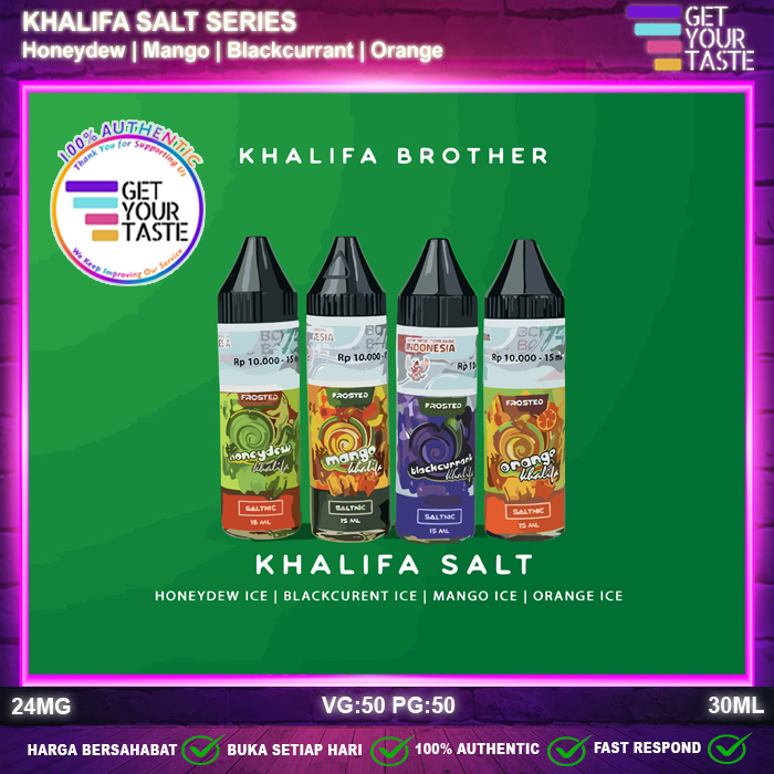 Jual Liquid Khalifa Salt Series Mango Blackcurrant Honeydew by Khalifa ...