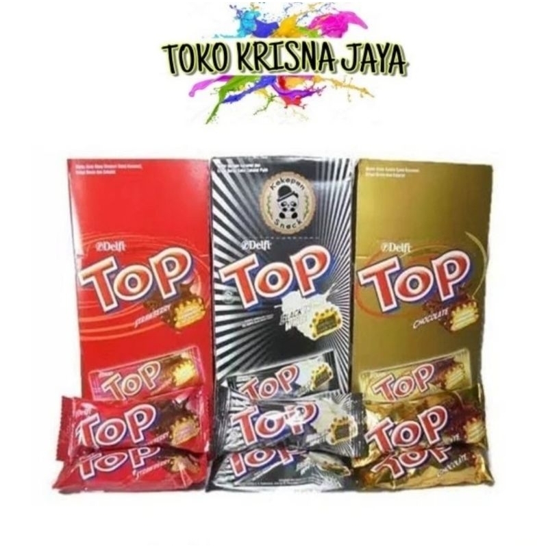 Jual SNACK WAFER DELFI TOP RASA COKELAT | STRAWBERRY | BLACK WHITE ...