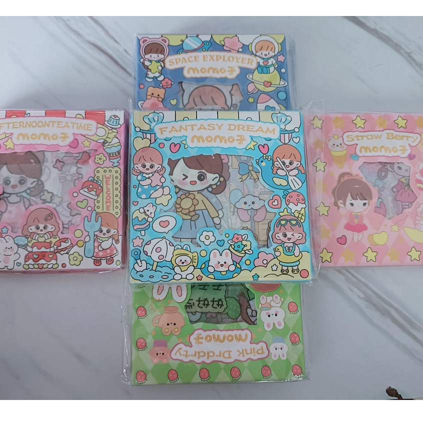 Jual GG STICKER MOMO RAINBOW VIRAL MOTIF TERBARU ISI 100PCS WARNA WARNI ...