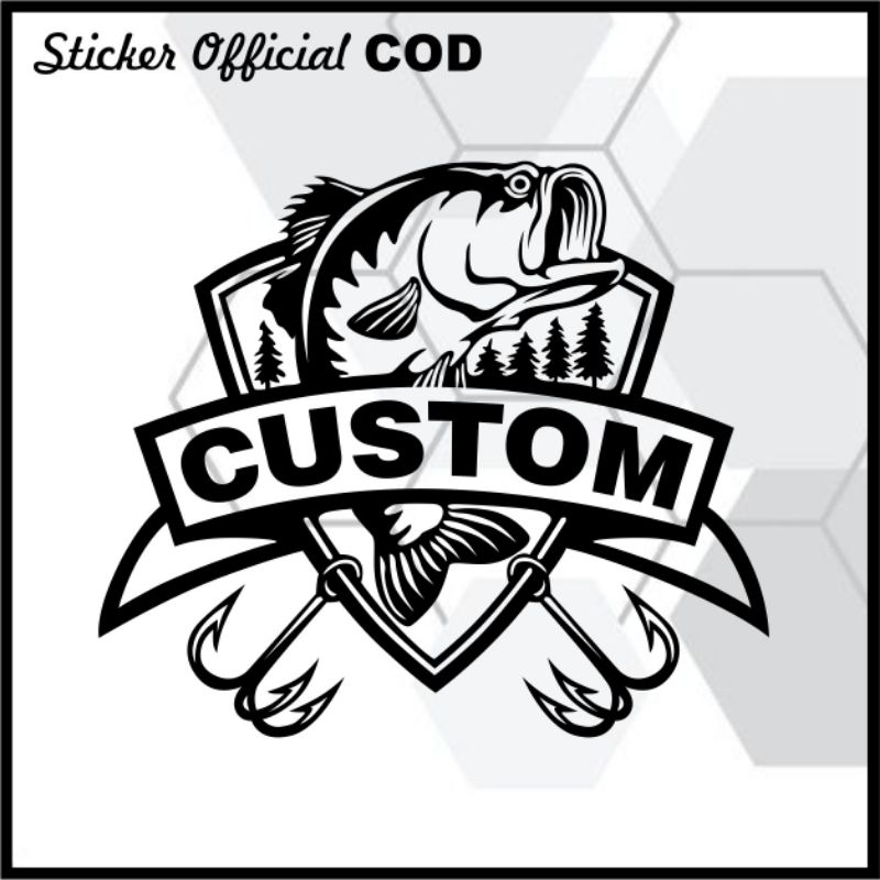 Jual sticker mancing, aticker ikan, fish (COSTUM) | Shopee Indonesia