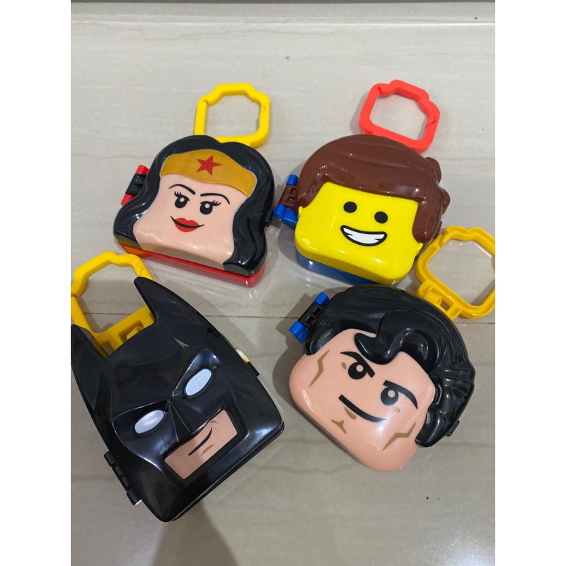 Jual lego the movie mc donalds toy set batman superman wonder woman ...
