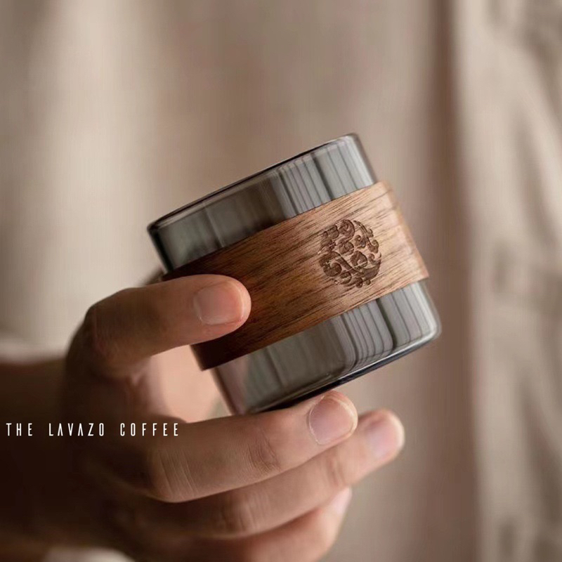 Jual Aesthetic Premium Chinese Tea Cup Wooden Grip | Cangkir Gelas Teh ...