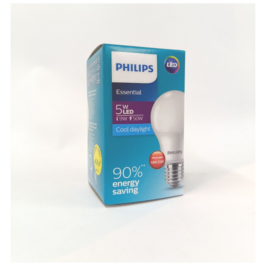 Jual Lampu Philips LED Essential 5W E27 170-220V | Shopee Indonesia