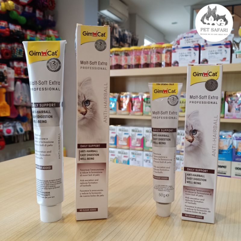 Jual Vitamin Kucing Gim Cat Malt Soft Extra Anti Hairball | Shopee ...