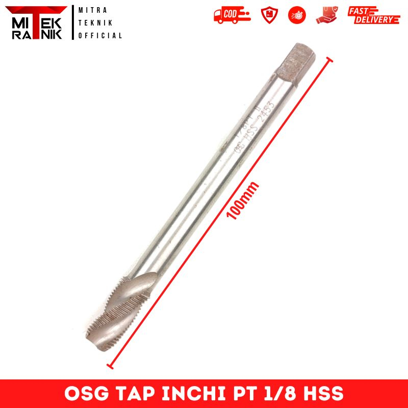 Jual OSG Tap Inchi Tap PT 1/8 x 28 Pembuat Drat Tap Pipa Tap Nepel ...