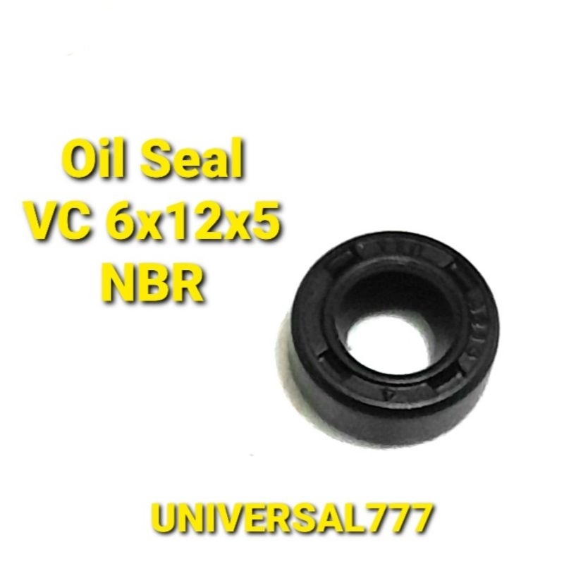 Jual VC 6x12x5 Oil Seal Sil Mini Kecil 6 x 12 x 5 Bahan NBR | Shopee ...