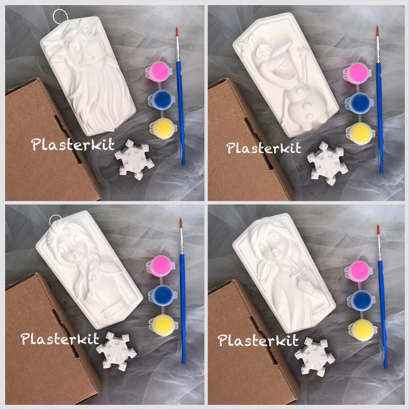 Jual PLASTERKIT Disney Frozen/Anna/Elsa/Olaf/Sven/Paintingkit/DIY melukis patung | Shopee Indonesia