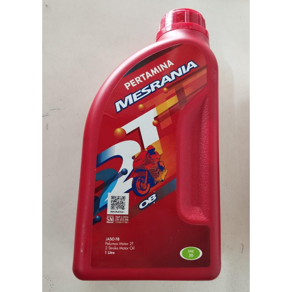 Jual Oli pertamina Mesran Mesrania 2T OB Oli Samping 1 LITER | Shopee ...
