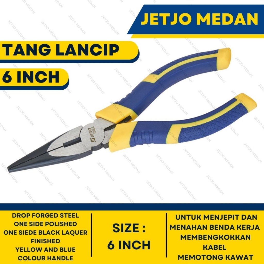 Jual Jetjo - Tang Lancip 6" inch (15 cm) LAKONI PRO Tang kombinasi Tang ...