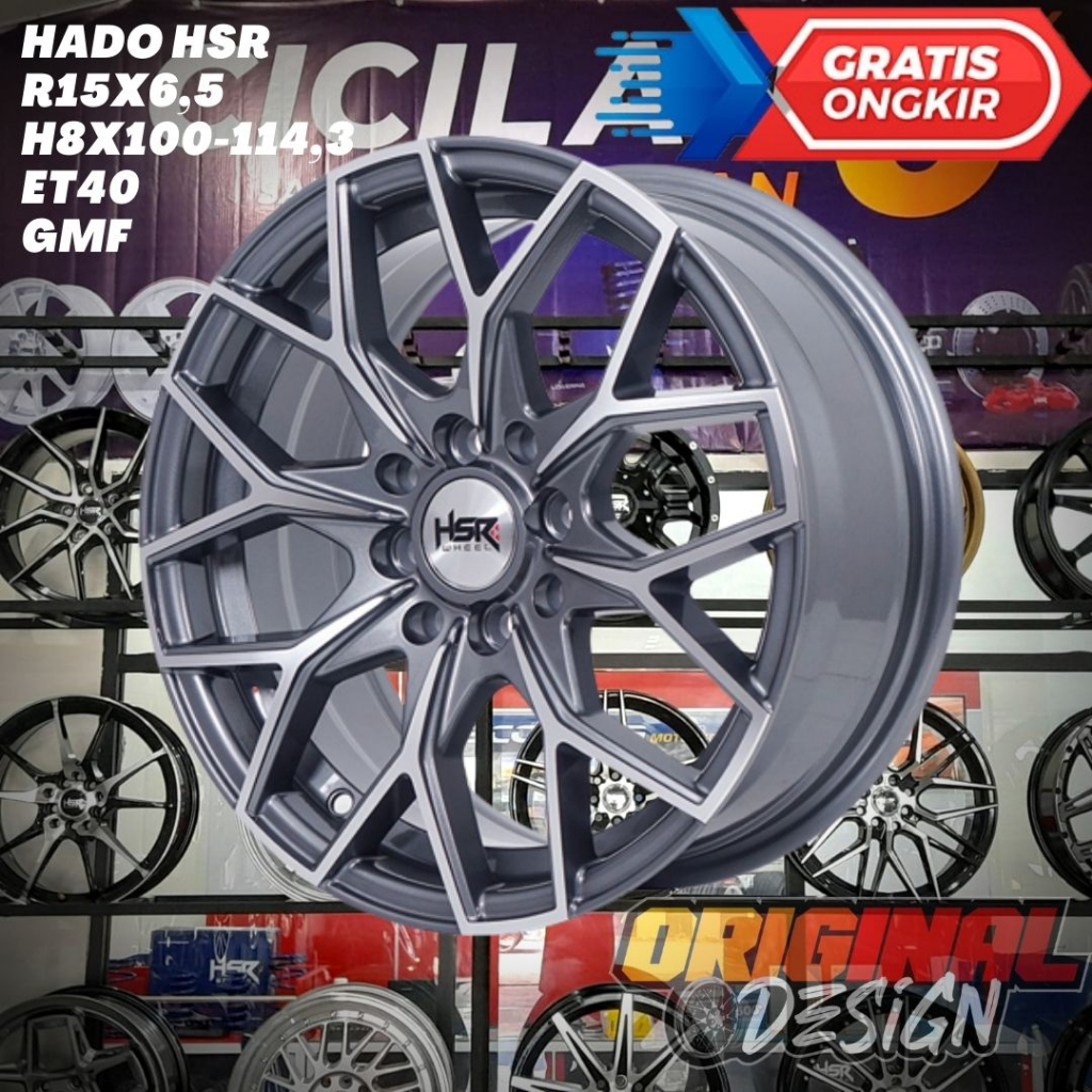 Jual Velg Mobil Ring 15 HSR HADO R15 Cocok Untuk Xenia , Calya , March , Brio | Shopee Indonesia