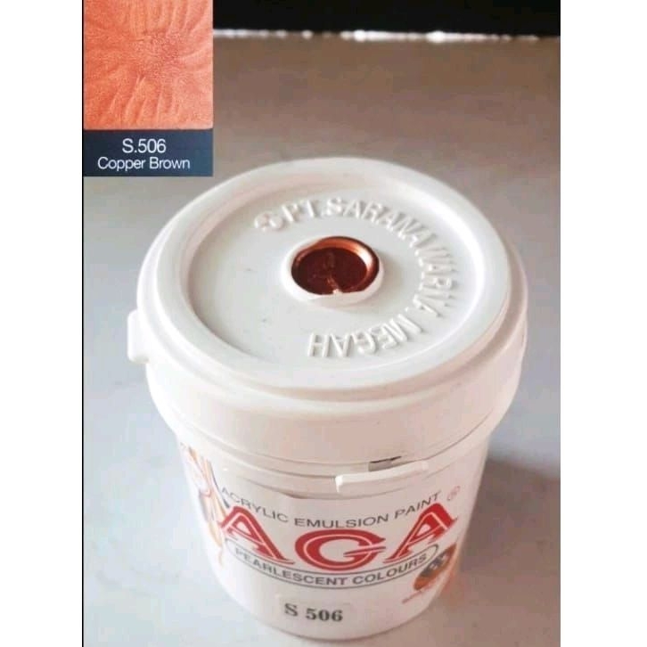 Jual Cat dekorasi/poster Aga 100 cc, warna copper brown S506 | Shopee ...