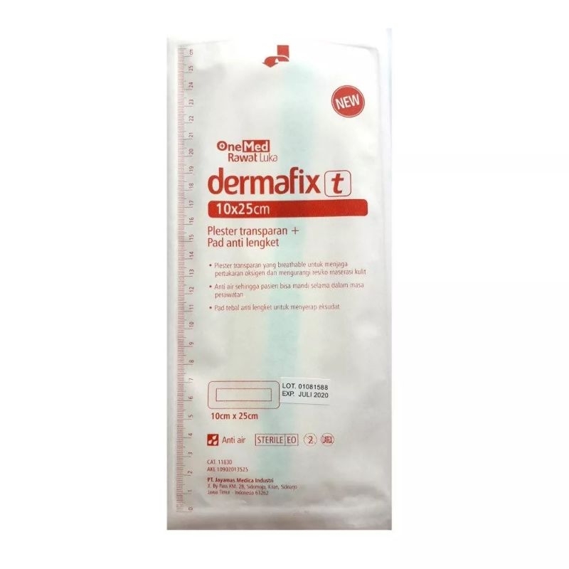 Jual Perban anti air Dermafix T Onemed Ukuran 10x25 cm 100% ORIGINAL ...