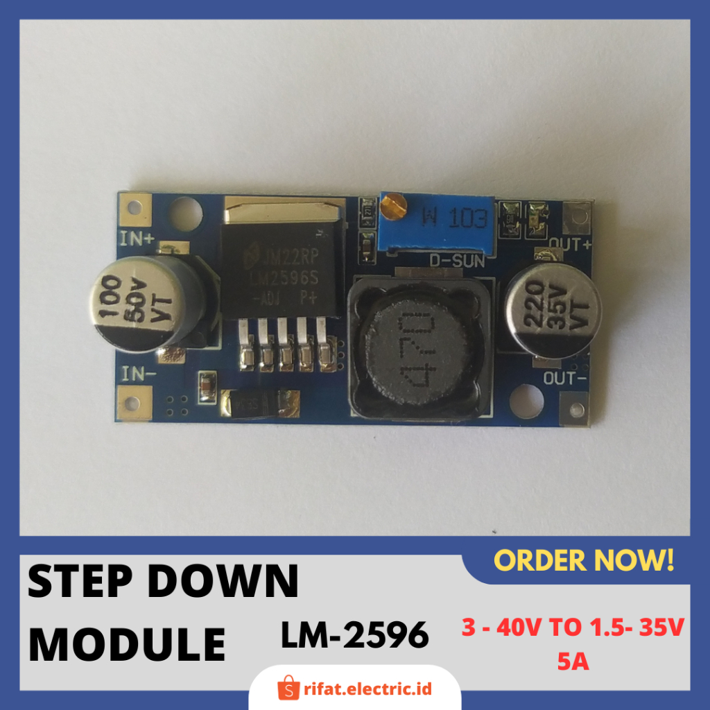 Jual LM2596 Adjustable DC-DC Step Down Module 3A LM2596S Step Down DC to DC | Shopee Indonesia