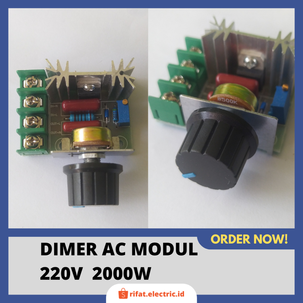 Jual Dimmer 220V AC Speed Controller Motor 2000W | Shopee Indonesia