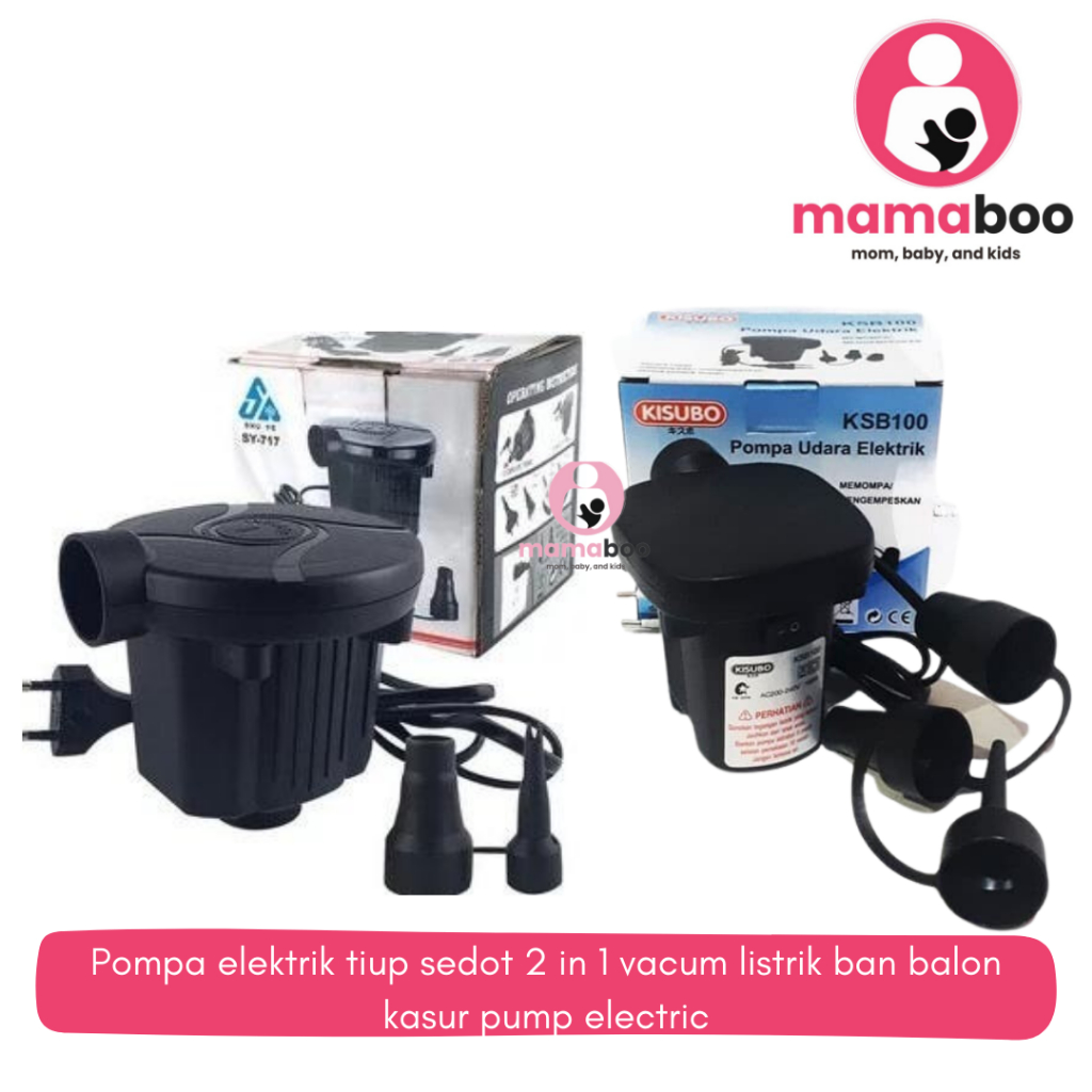 Jual Pompa elektrik tiup sedot 2 in 1 vacum listrik ban balon kasur ...