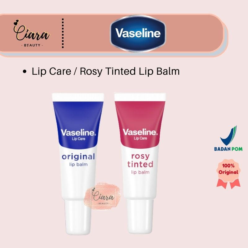 Jual Vaseline Lip Balm Pelembab Bibir Pencerah Bibir Rosy Tinted 10G Lip Care | Shopee Indonesia