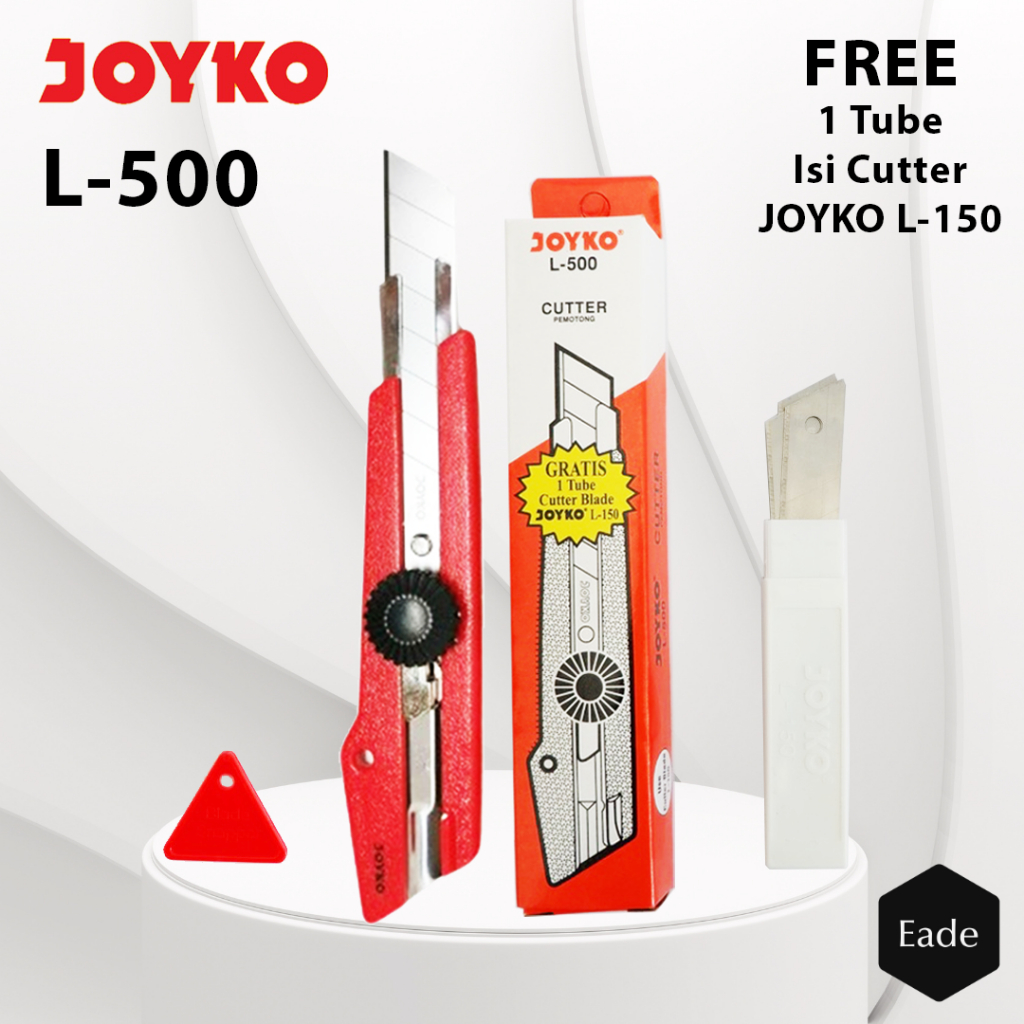 Jual [Grosir] Cutter JOYKO Besar L-500 - Free Isi Cutter Pisau Joyko L ...