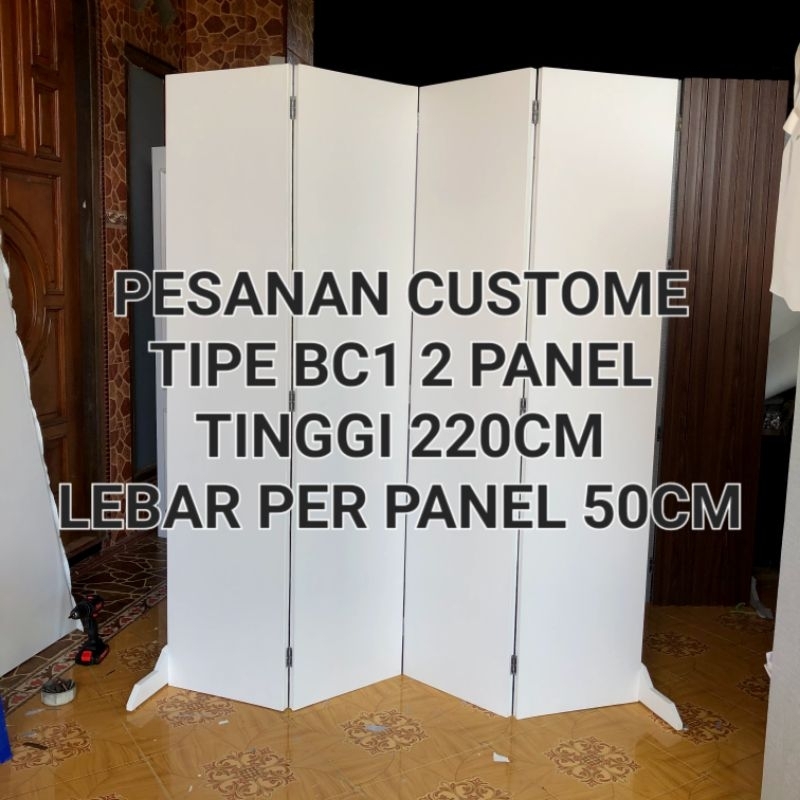 Jual partisi ruangan minimalis tipe BC2 custome 2 panel | Shopee Indonesia
