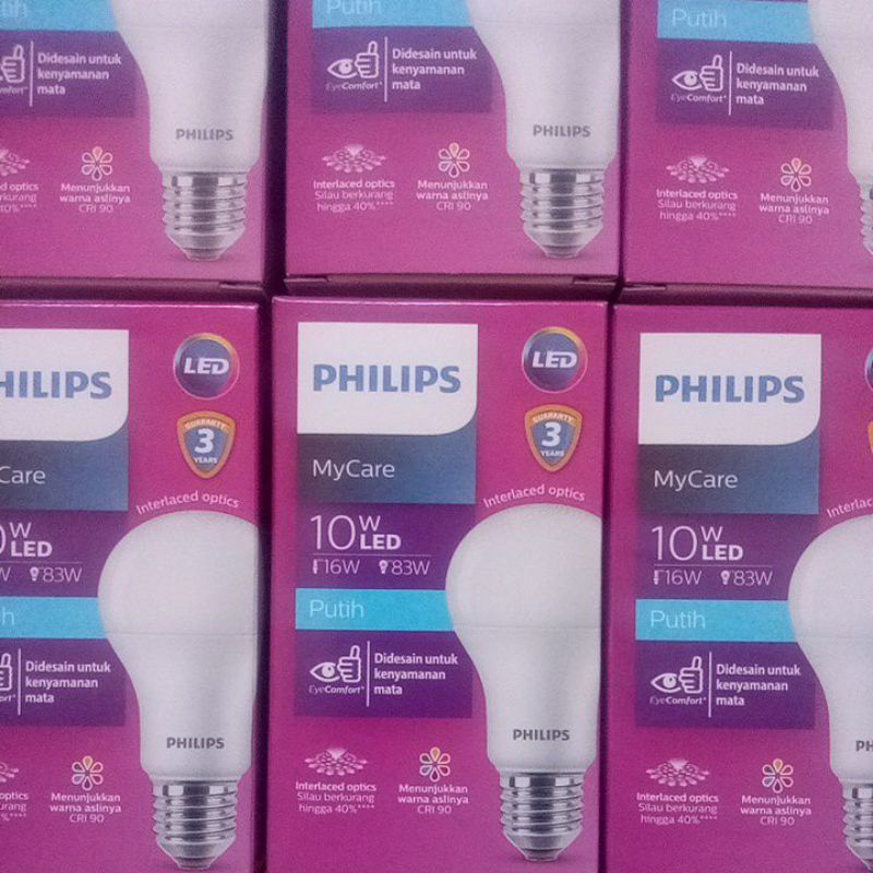 Jual Lampu Philips LED 10 Watt Warna Putih | Shopee Indonesia