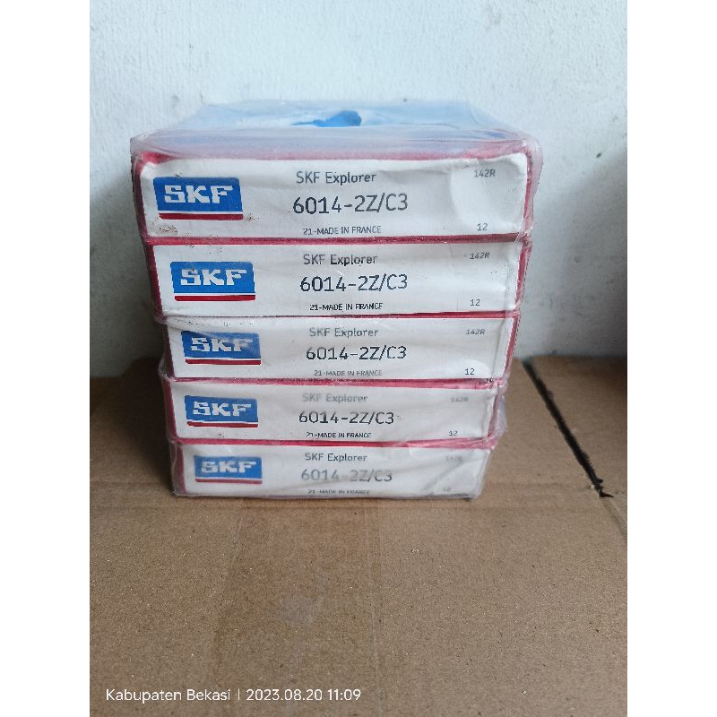 Jual 6014 ZZ C3 / 6014 2Z C3 SKF Ball Bearing ( Tutup besi 2 sisi ...