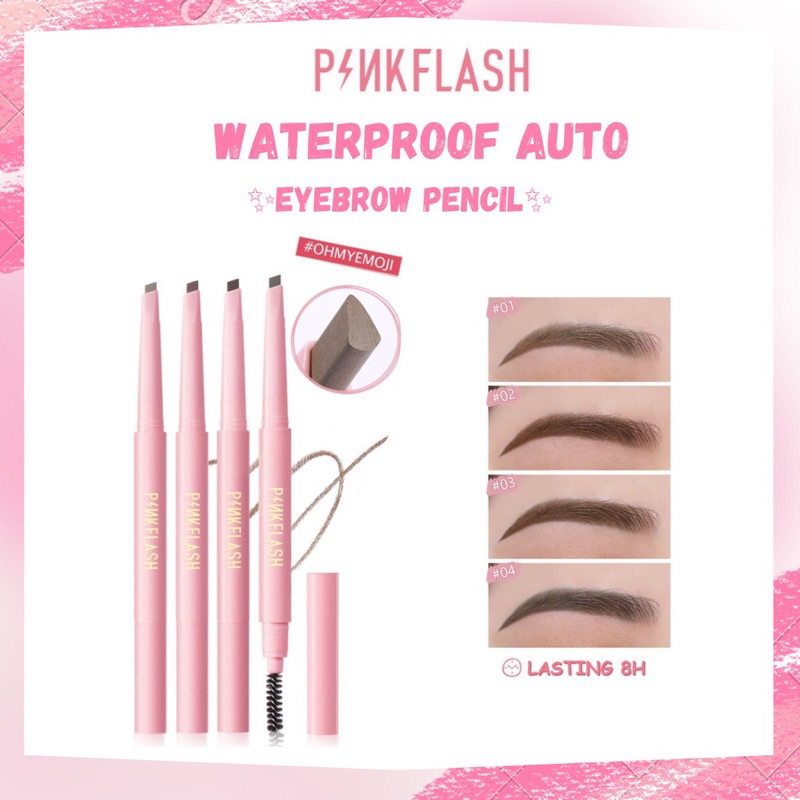 Jual Pinkflash Pink Flash Waterproof Auto Eyebrow Pencil | Shopee Indonesia