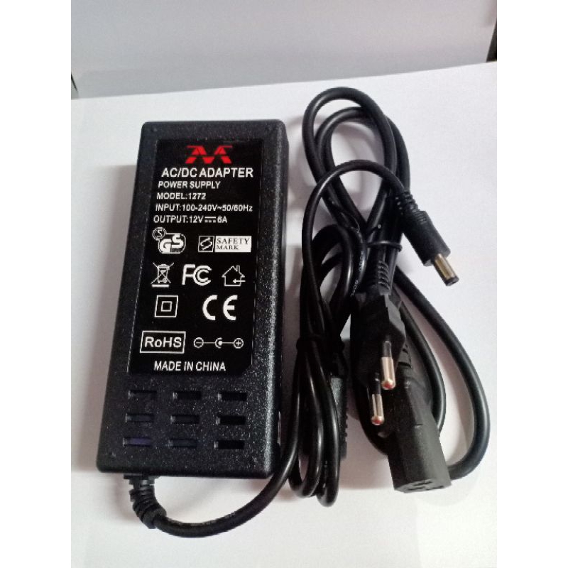 Jual Adaptor Adapter 12V 6A Pompa Air DC CCTV LED Strip | Shopee Indonesia
