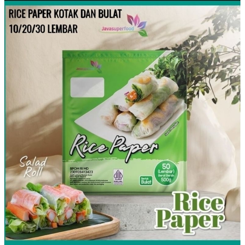 Jual JAVA RICE PAPER /KULIT LUMPIA VIETNAM / RICE ROLL SPRING KOTAK DAN ...