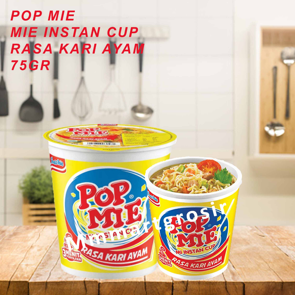 Jual Pop Mie / Mi Instan Cup / Rasa Kari Ayam / 75gr | Shopee Indonesia