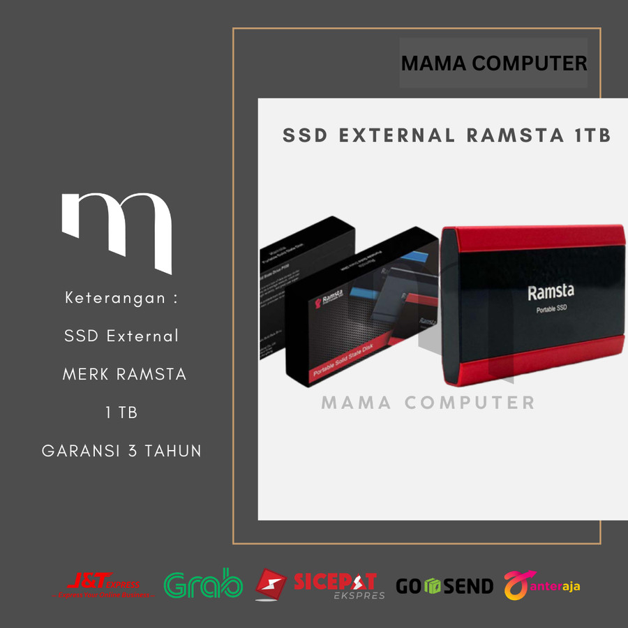 Jual SSD EXTERNAL 1TB P100 RAMSTA 1 TB | Shopee Indonesia