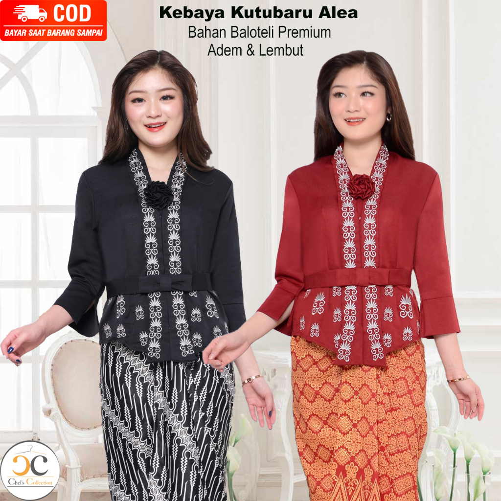 Jual Atasan Kebaya Kutubaru Wanita Modern Remaja Dewasa Bordir Mewah ...
