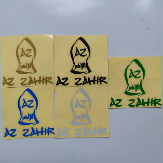 Jual Stiker Az zahir Cutting Reflectif Mengkilap dan Tebal per 10 ...