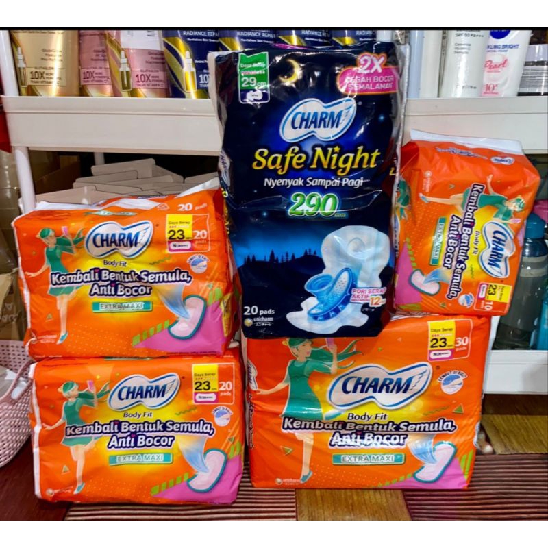 Jual Soptex Charm Body Fit Siang Non Wings dan Malam | Shopee Indonesia