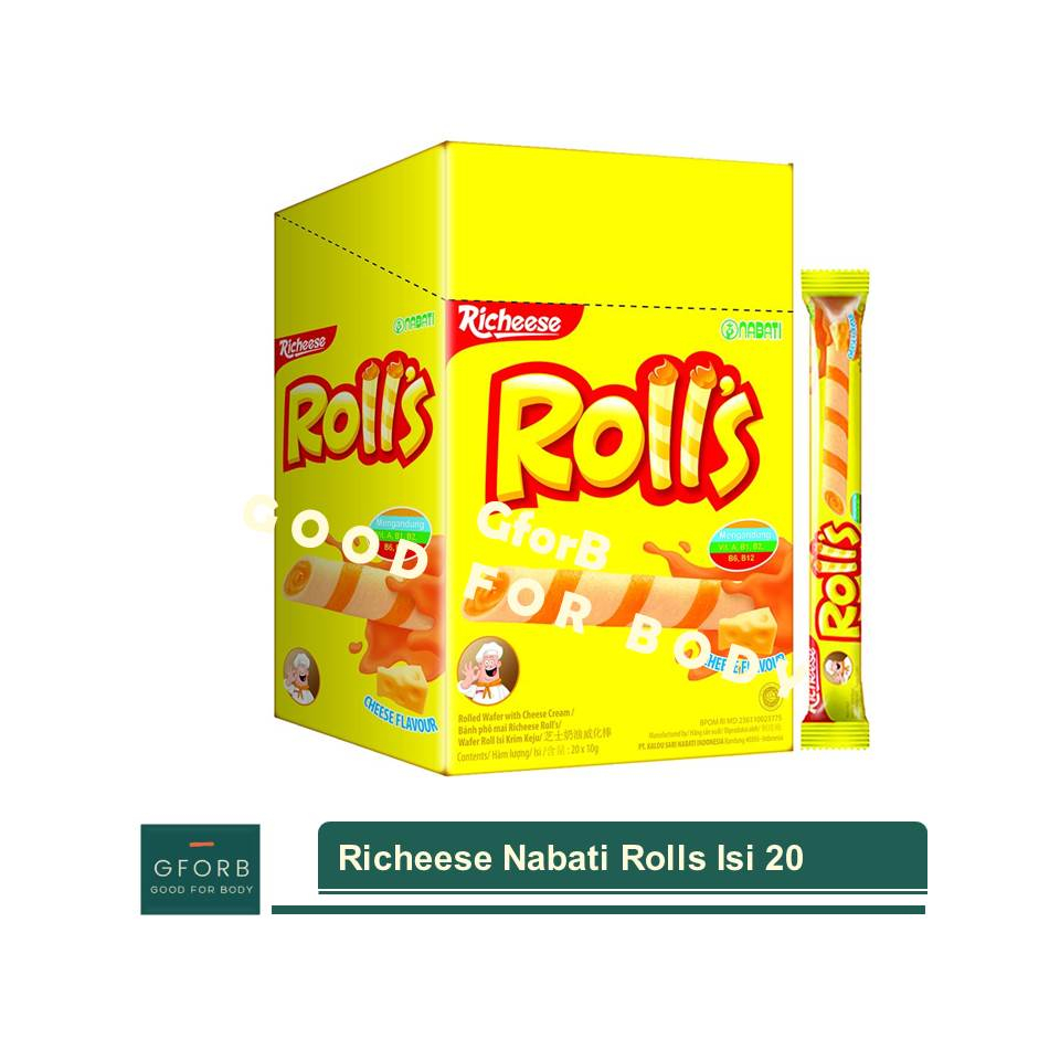 Jual BOX RICHEESE NABATI ROLLS Cheese Isi 20 Biskuit Rasa Keju | Shopee ...