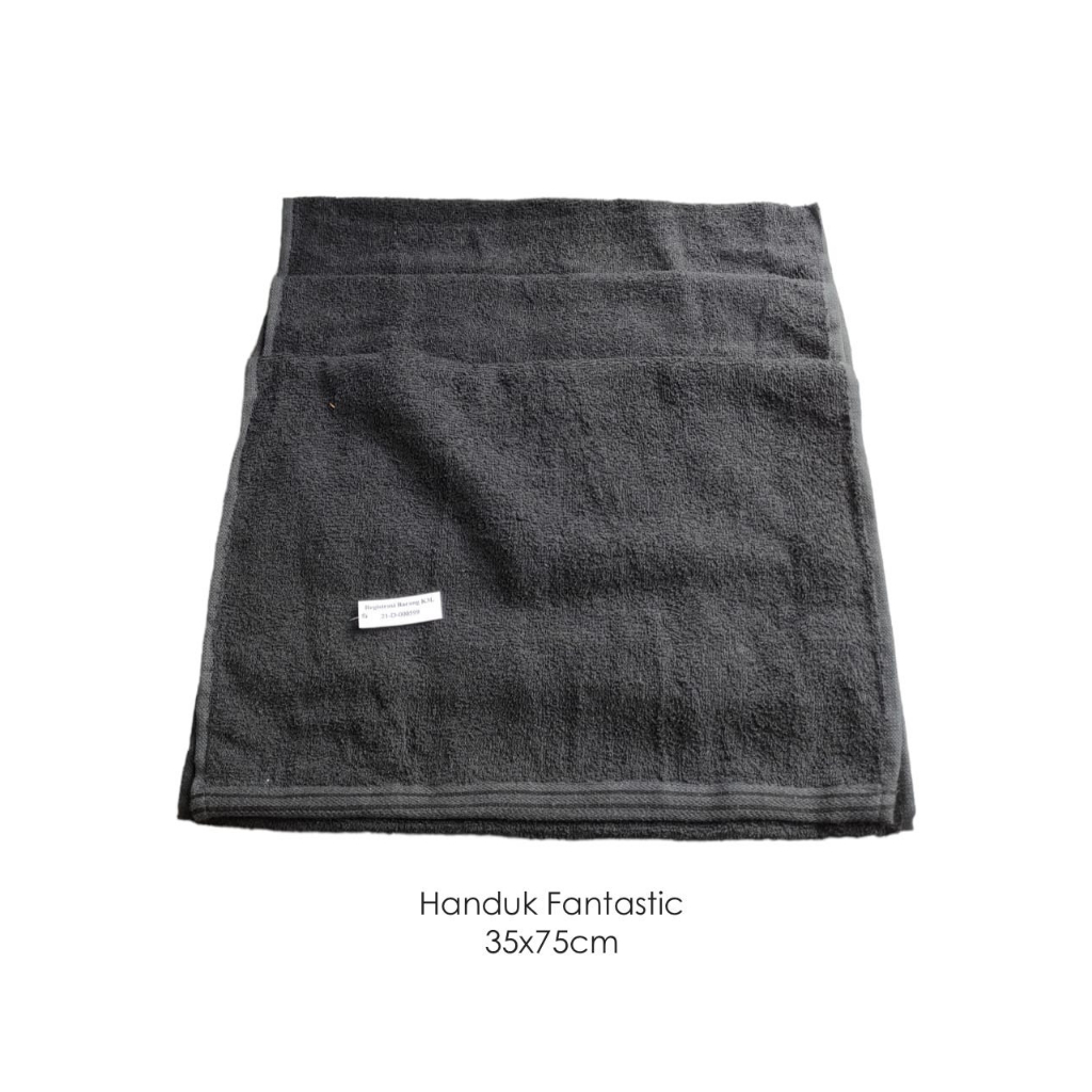 Jual Handuk Fantastic Kecil Katun Hitam 35x75 cm | Shopee Indonesia