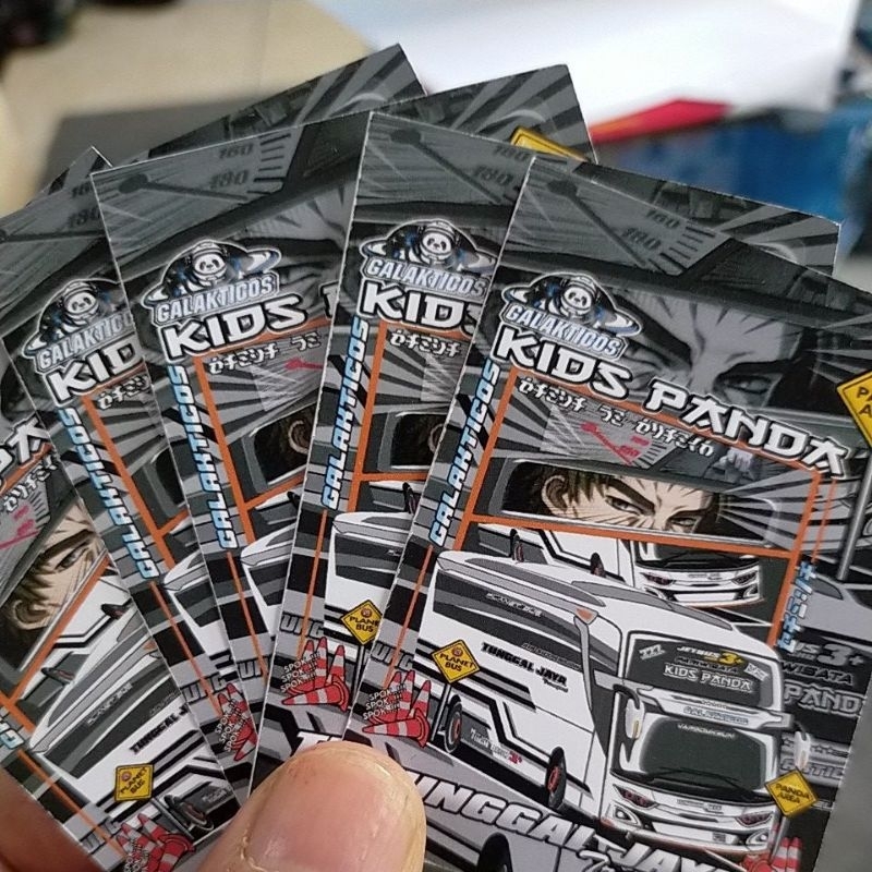 Jual 5 setiker busmania kidspanda | Shopee Indonesia