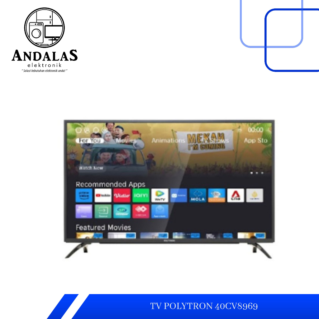 Jual LED 40 INCH SMART TV POLYTRON PLD-40CV8969 / PLD40CV8969 40CV8969 ...