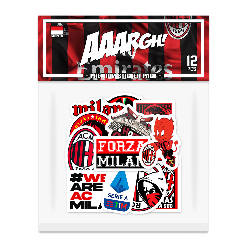 Jual AC MILAN Sticker Pack vol. 1 (Forza Milan) | Shopee Indonesia