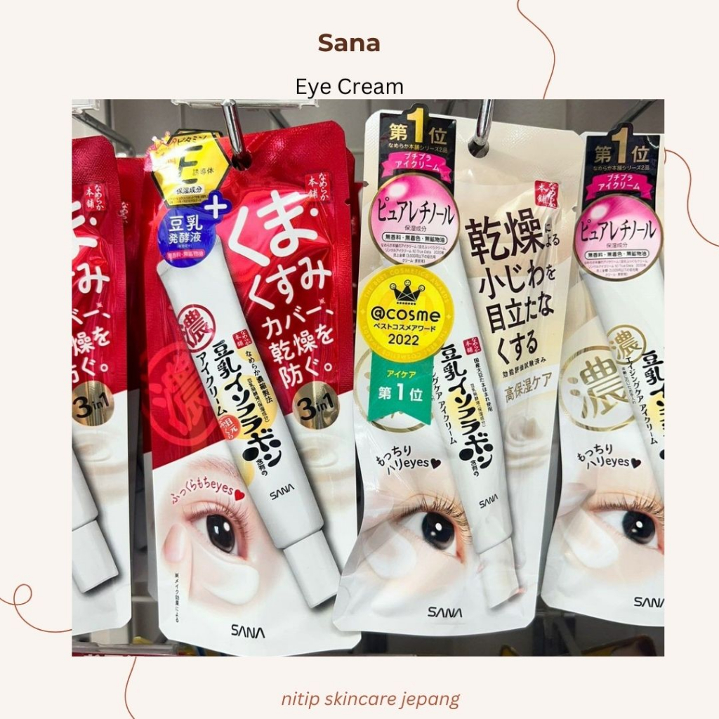 Jual PO jepang -- SANA eye cream original jepang, wrinkle care - sana Retinol, arbutin ...