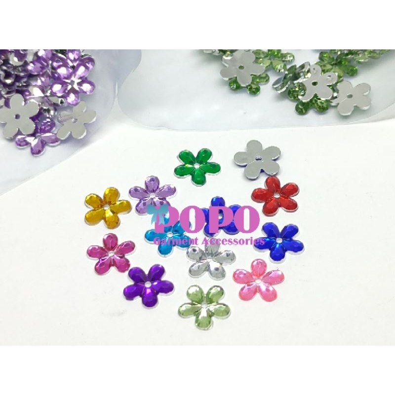 Jual payet sakura bening/payet batu sakura 12mili ( isi:10gram ...