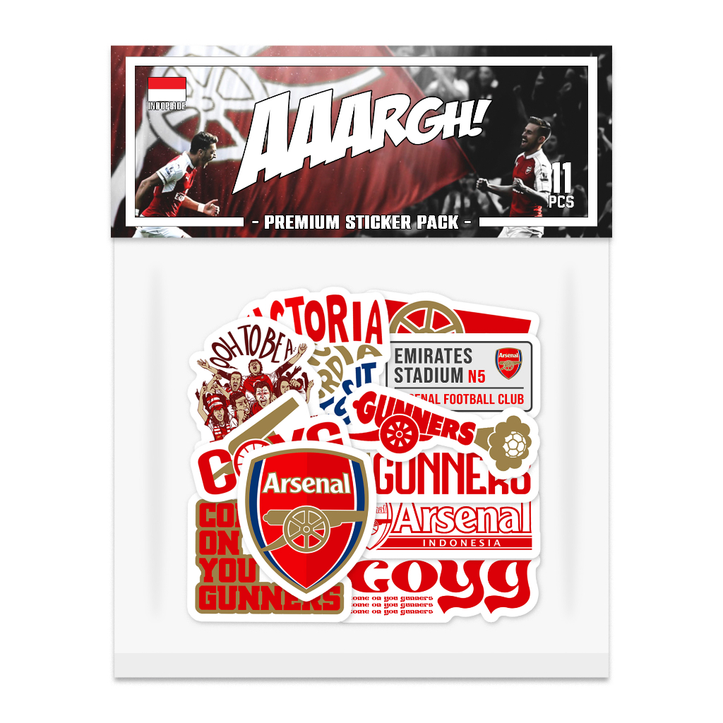 Jual Stiker ARSENAL Sticker Pack vol. 1 (The Gunners) | Shopee Indonesia