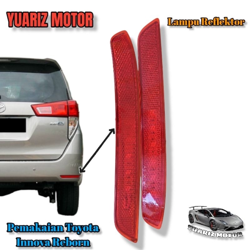 Jual Lampu Reflektor Mata Kucing Bumper belakang Innova Reborn G V Q ...