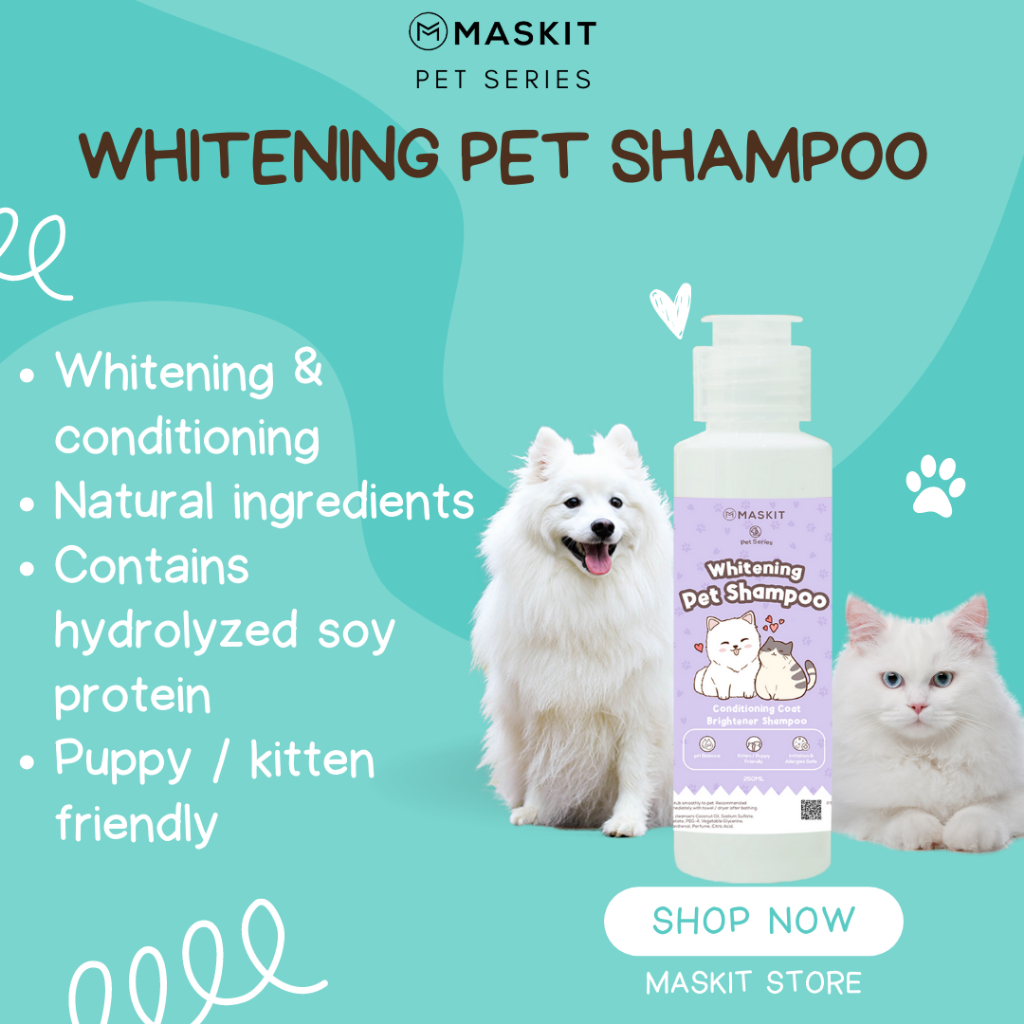 Jual Whitening Pet Shampoo Conditioner Memutihkan Bulu Kucing Anjing ...