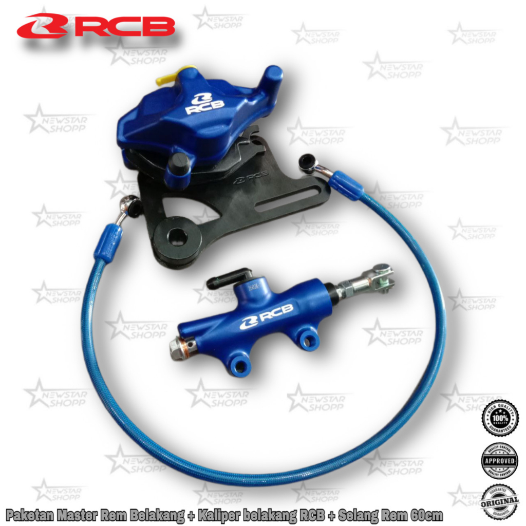 Jual Paketan Master Rem Belakang RCB S1 GRT 14mm / E12 Charcoal 12.7mm + Kaliper Belakang RCB S2 ...