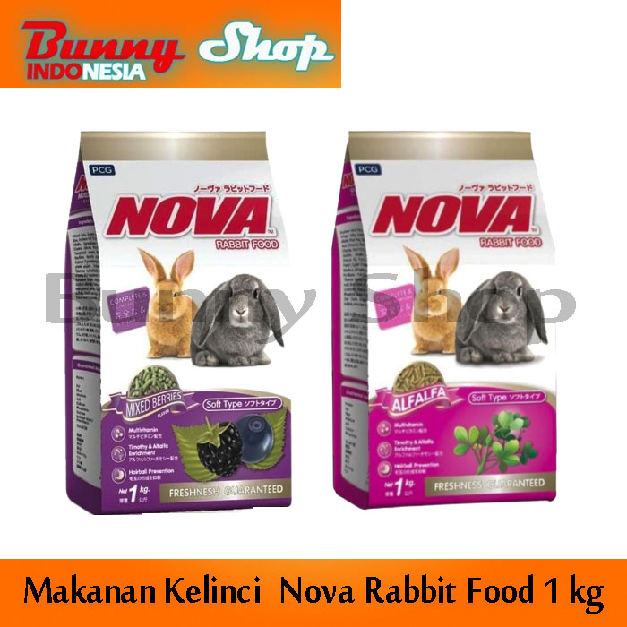 Jual Nova rabbitfood rabbit food Alfalfa freshpack 1 kg | Shopee Indonesia