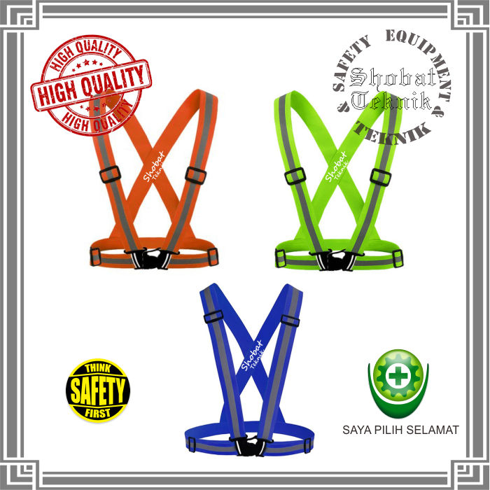 Jual Rompi Safety Karet Elastis Rompi V Rompi Proyek Rompi Reflektif ...