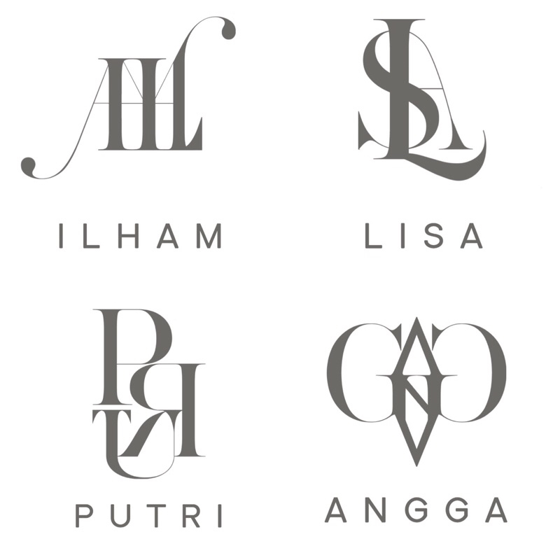 Jual (DRAN MONOGRAM LOGO) JASA PEMBUATAN DESAIN PRO INISIAL NAMA ...