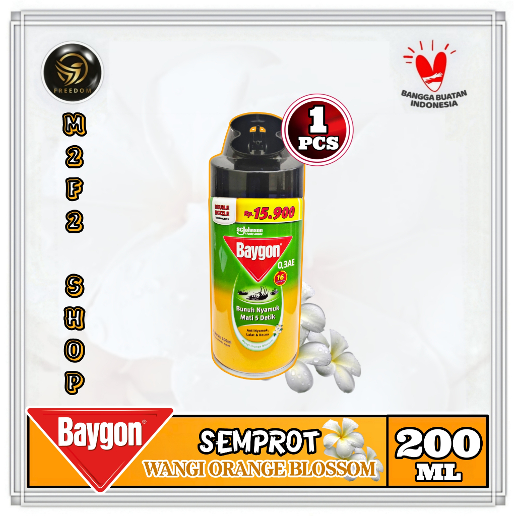 Jual Baygon Aerosol Semprot Wangi Orange Blossom - 200 ml (Kemasan ...