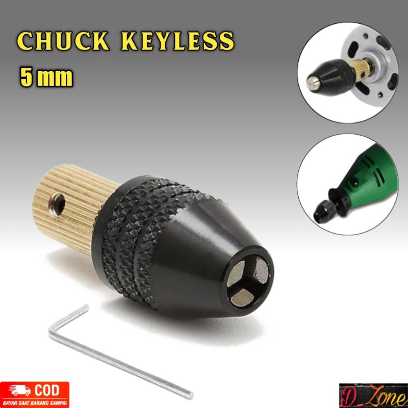 Jual Mata Bor Drill Chuck Dinamo DC 5 mm Drill Chuck Bor Mini Rakitan ...