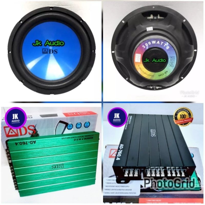 Jual PAKET AUDIO MOBIL ADS SUBWOOFER Plus POWER 4 CHANNEL | Shopee ...
