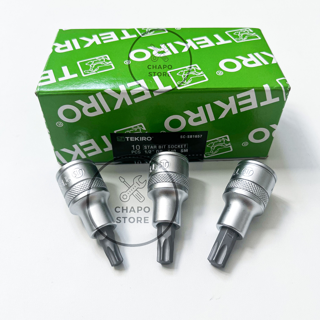 Jual Tekiro mata kunci sok sock shock socket bintang T40 45 50 1/2" inch star bit socket ...